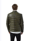 Green Inflatable Men’s Leather Coat – Orient Handcrafts